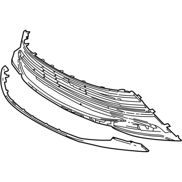 53102-62020 Genuine Toyota Grille Sub-Assembly, Rad