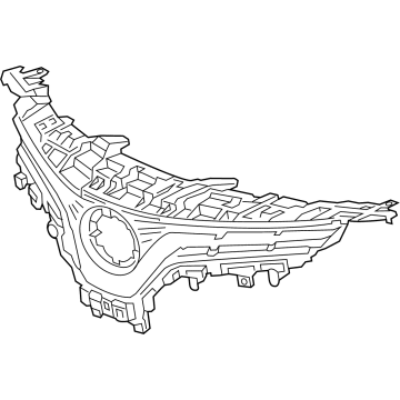 53111-06B60 Genuine Toyota Grille, Radiator