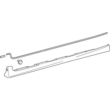 75850-12060-A1 Genuine Toyota MOULDING Assembly, Body