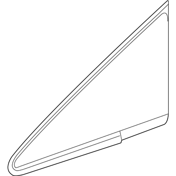 62110-47021 Genuine Toyota Window Assembly, Front Side