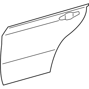 67114-07030 Genuine Toyota Panel, Rr Door, Outs