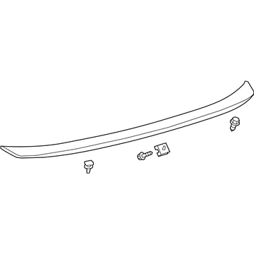 76085-12926 Genuine Toyota Spoiler Sub-Assembly, Rr