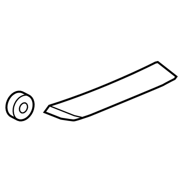 62792-0R010 Genuine Toyota MOULDING, Quarter Wi