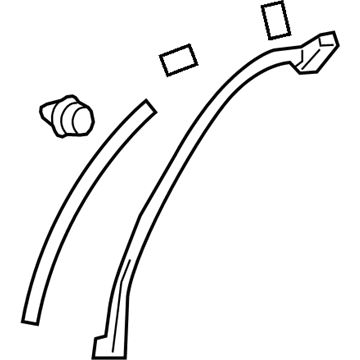 75874-0R010 Genuine Toyota MOULDING, Quarter Wh