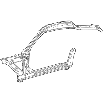 61101-WAA01 Genuine Toyota Panel Sub-Assembly, Side