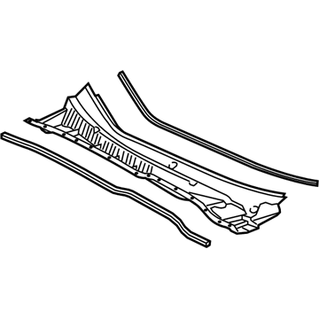 55708-08040 Genuine Toyota LOUVER Sub-Assembly, Cow