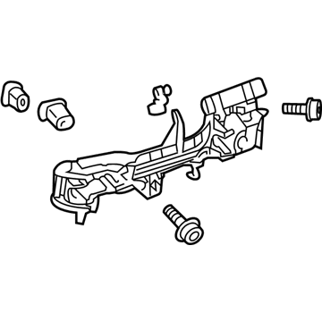 69202-52091 Genuine Toyota Handle Sub-Assembly, Front