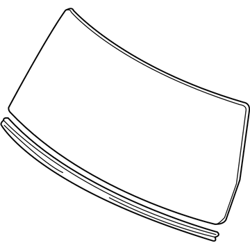 56101-35072 Genuine Toyota Glass Sub-Assembly, Wind
