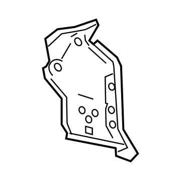 61621-42060 Genuine Toyota TROUGH, Back Door Op