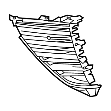 53128-62900 Genuine Toyota Grille, Radiator, Lw