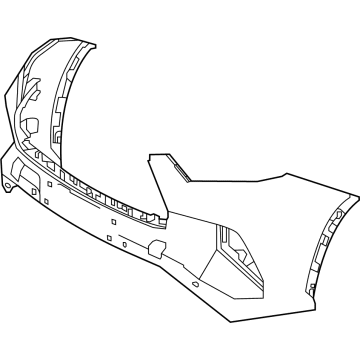 52119-0E950 Genuine Toyota Cover, Fr Bumper L/P