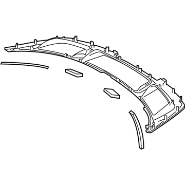 76892-10010 Genuine Toyota Spoiler, Rr NO.2