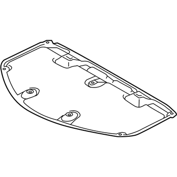 53341-07040 Genuine Toyota Insulator, Hood