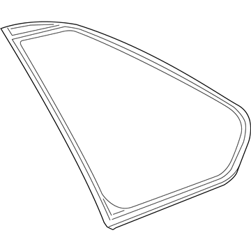 62720-0R090 Genuine Toyota Window Assembly, Quarter