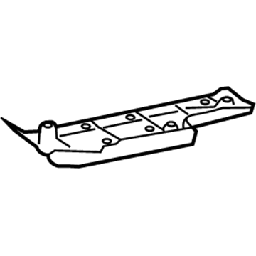 58166-02050 Genuine Toyota Cover, Front Floor, LH