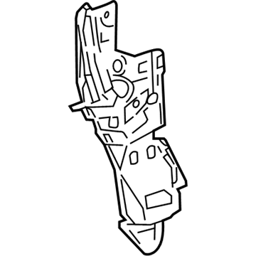 55242-F4010 Genuine Toyota SILENCER, Front Panel Side