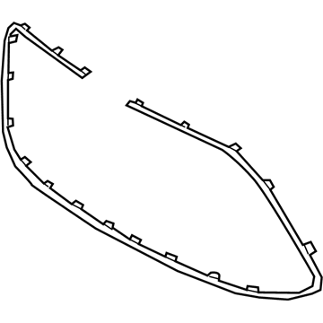 52711-02300 Genuine Toyota MOULDING, Fr Bumper