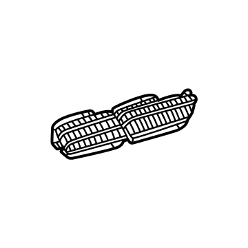 55670-0E110 Genuine Toyota Register Assembly, INSTR