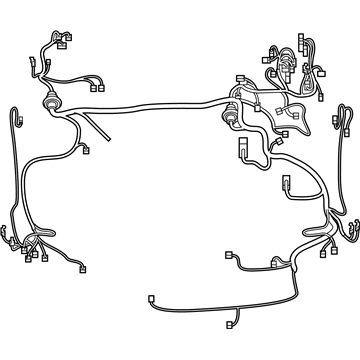 82111-1HX01 Genuine Toyota Wire, Engine Room Main