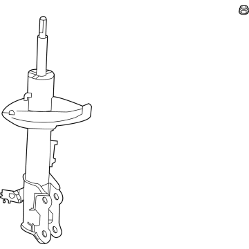 48510-80B45 Genuine Toyota ABSORBER Assembly, Shock