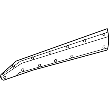 75731-F4010 Genuine Toyota MOULDING, Front Door, Outside