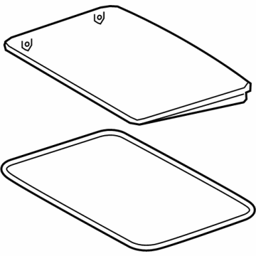 63201-0A040 Genuine Toyota GLASS SUB-ASSY, SLID