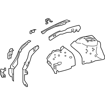 Front Fender Apron & Dash Panel - 2022 Toyota Corolla Sedan-NAP