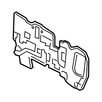 55223-0R100 Genuine Toyota INSULATOR, Dash Pane