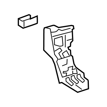 55241-0R010 Genuine Toyota SILENCER, Fr Panel S