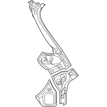 61774-WB002 Genuine Toyota Frame, Back Door OPE