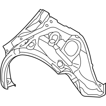 61607-WB002 Genuine Toyota Panel Sub-Assembly, Qtr
