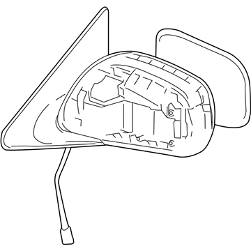 87908-02B00 Genuine Toyota Passenger Side Mirror Sub Assembly