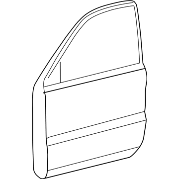 Front Door Panel & Glass - 2006 Toyota 4Runner