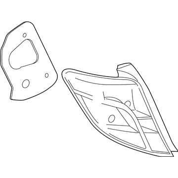 81561-52760 Genuine Toyota Lens & Body, Rear Combination