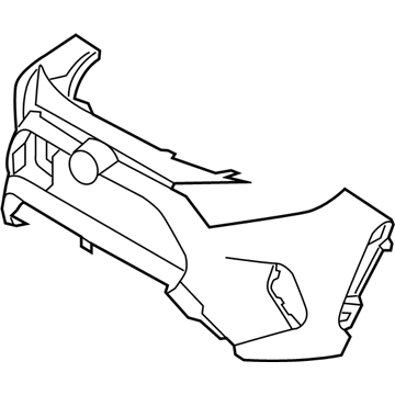 52119-0R919 Genuine Toyota Cover, Fr Bumper L/P