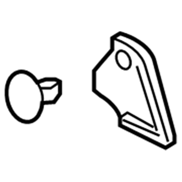 53892-0E010 Genuine Toyota Seal, Front Fender Splash Shield