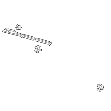 75862-04010 Genuine Toyota Retainer, Rocker Panel Moulding, LH