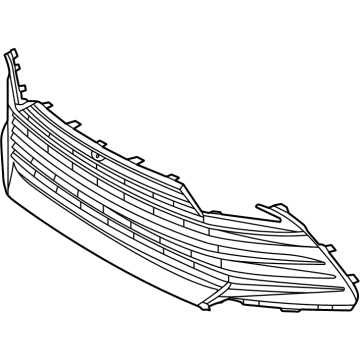 53102-06310 Genuine Toyota Grille Sub-Assembly, Rad