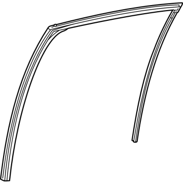 68142-62020 Genuine Toyota Run, Rr Door Glass
