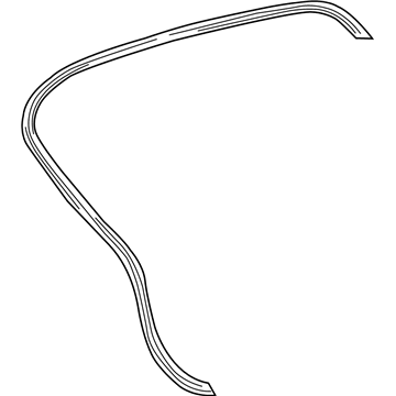 67881-F4011 Genuine Toyota Weatherstrip, Back Door