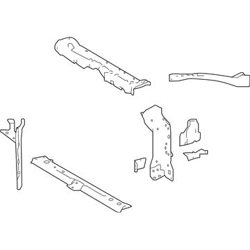 53201-02430 Genuine Toyota Support Sub-Assembly, Ra