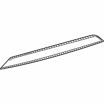 76811-0A130-A1 Genuine Toyota GARNISH, BACK DOOR