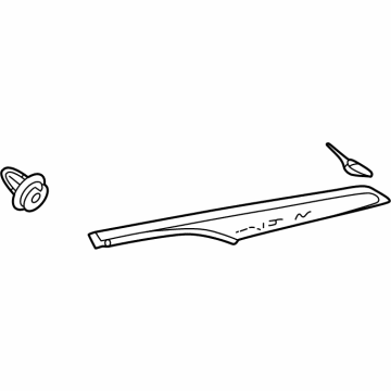62505-0A070 Genuine Toyota MOULDING SUB-ASSY, Q