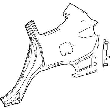 61017-0E020 Genuine Toyota Member Sub-Assembly, Sid