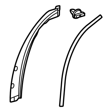 67857-0R050 Genuine Toyota Protector, Rr Door P