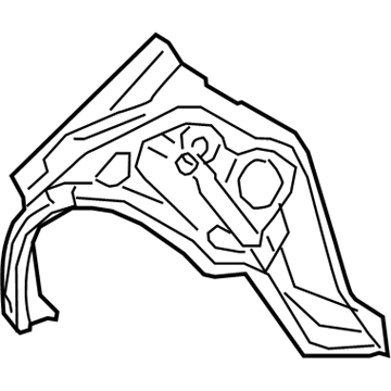 61607-WB001 Genuine Toyota Panel Sub-Assembly, Quarter