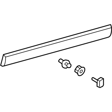 75071-0T900 Genuine Toyota MOULDING,SUBASSEMBLY,Front