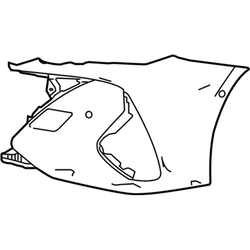 52112-47902 Genuine Toyota Extension, Front Bumper