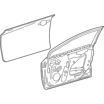 67001-02461 Genuine Toyota Panel Sub-Assembly, Fr D