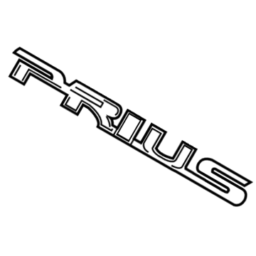 Toyota Prius Emblem - Guaranteed Genuine Toyota Parts